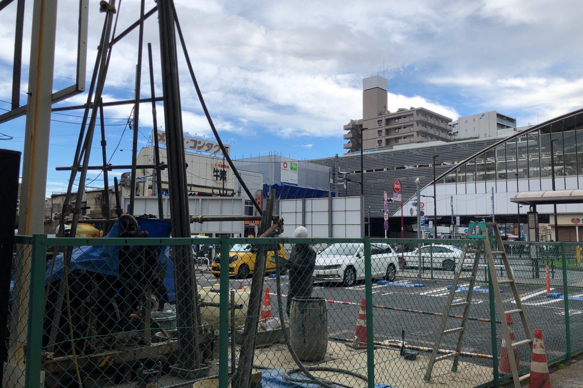 まろん通信Vol.3659 武蔵小金井駅北口駅前東地区市街地再開発事業 〜 ボーリング調査（地盤調査）が始まりました | まろん通信